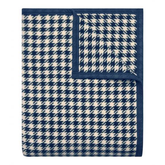 Chappywrap | Bedding | New Chappywrap Houndstooth Blanket In Navy ...